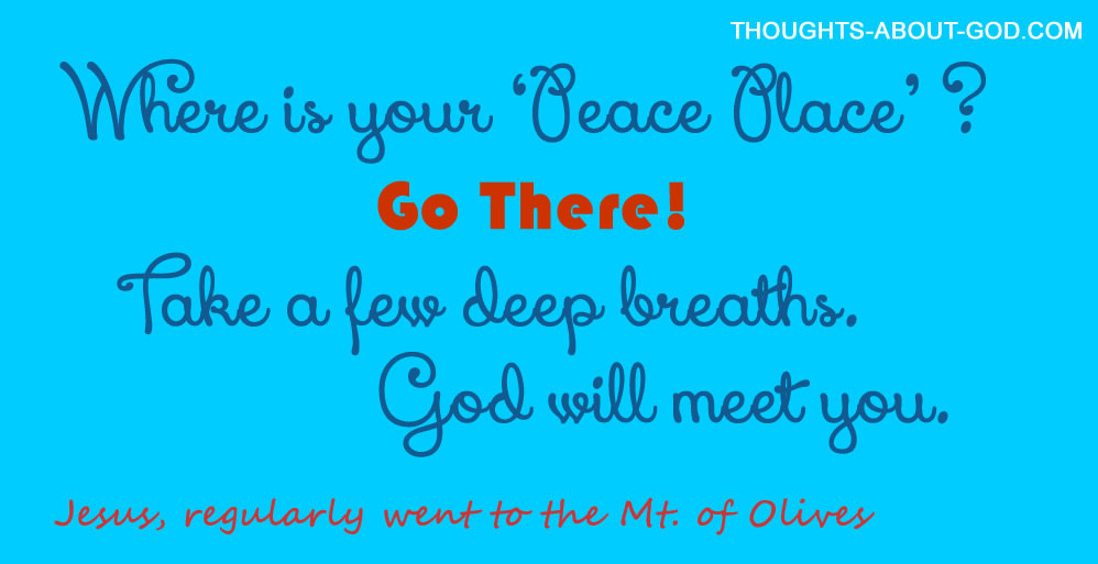 Peace Place | Thoughts about God Daily Devotionals by Julie Cosgrove